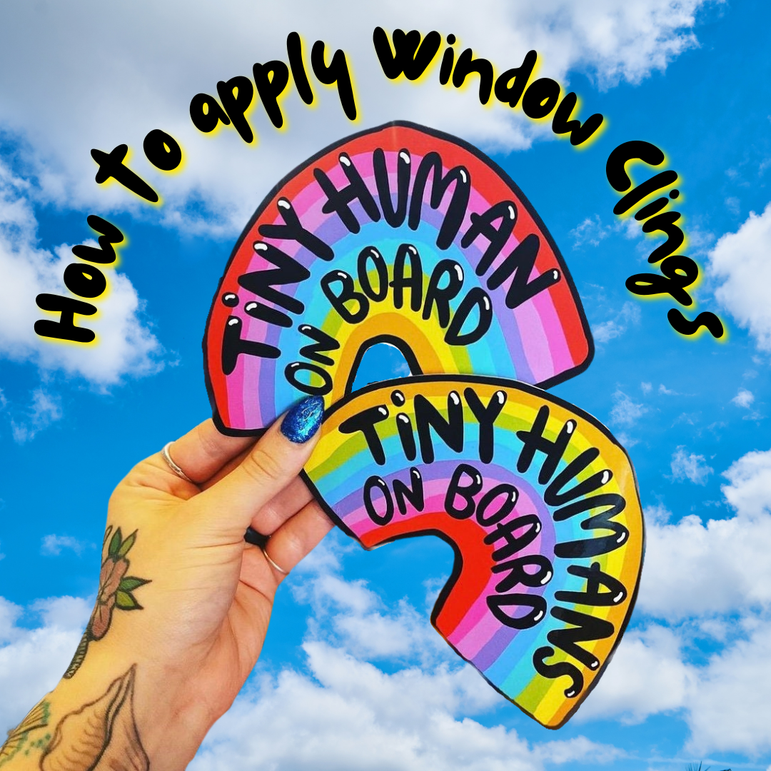 How to apply window clings – Katie Abey