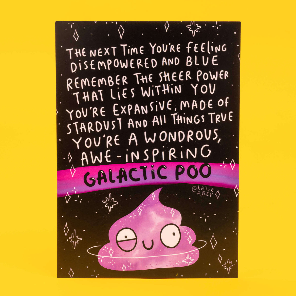 Galactic Poo A6 Postcard 🌌💩 – Katie Abey