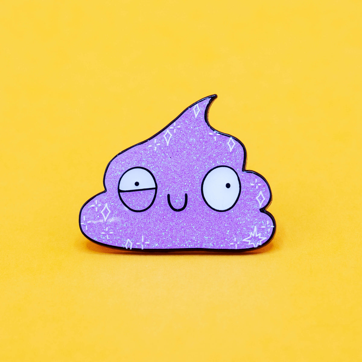 Galactic Poo Glitter Enamel Pin Badge – Katie Abey